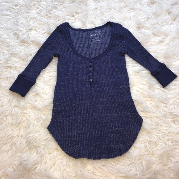 Free People | Tops | Navy Blue We The Free Free People Top | Poshmark